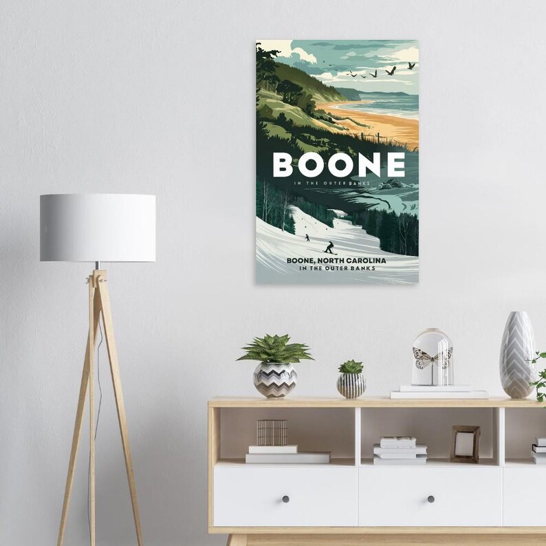 Boone, North Carolina Aluminum Travel Poster – Premium Wall Art - Etsy