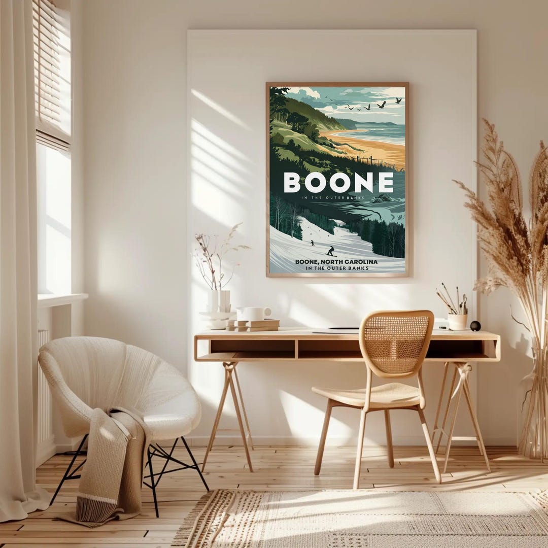 Boone, North Carolina Aluminum Travel Poster – Premium Wall Art - Etsy