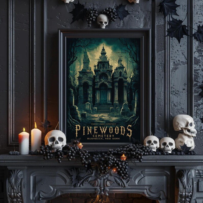 Pinewoods Cemetery: Forest Park Cemetery Bushwick, NY – Premium Matte ...