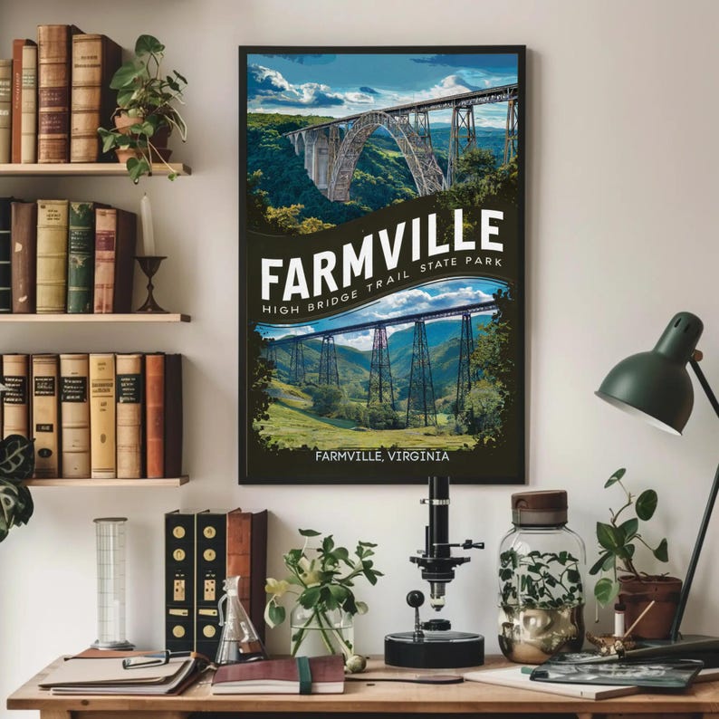 Farmville Virginia High Bridge Trail Aluminum Print - A Tribute to ...