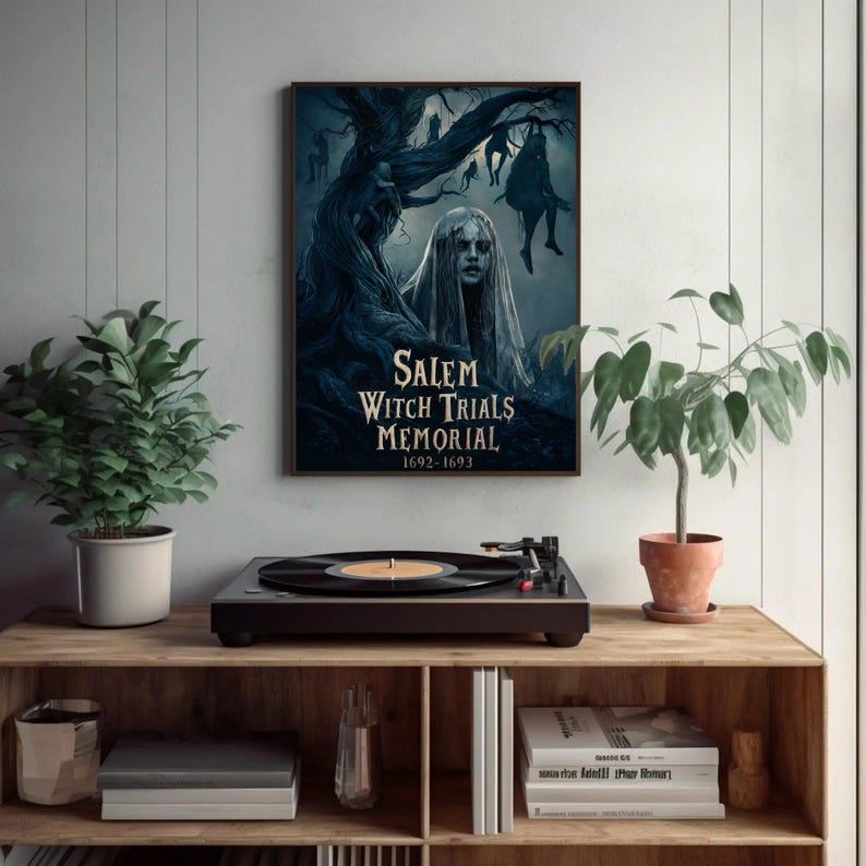 Salem Witch Trials Memorial Print – Haunting Tribute to 1692-1693 ...