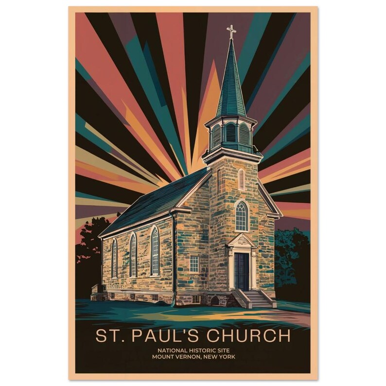 Step Into History With St. Paul's Church Premium Matte Paper Poster - Etsy