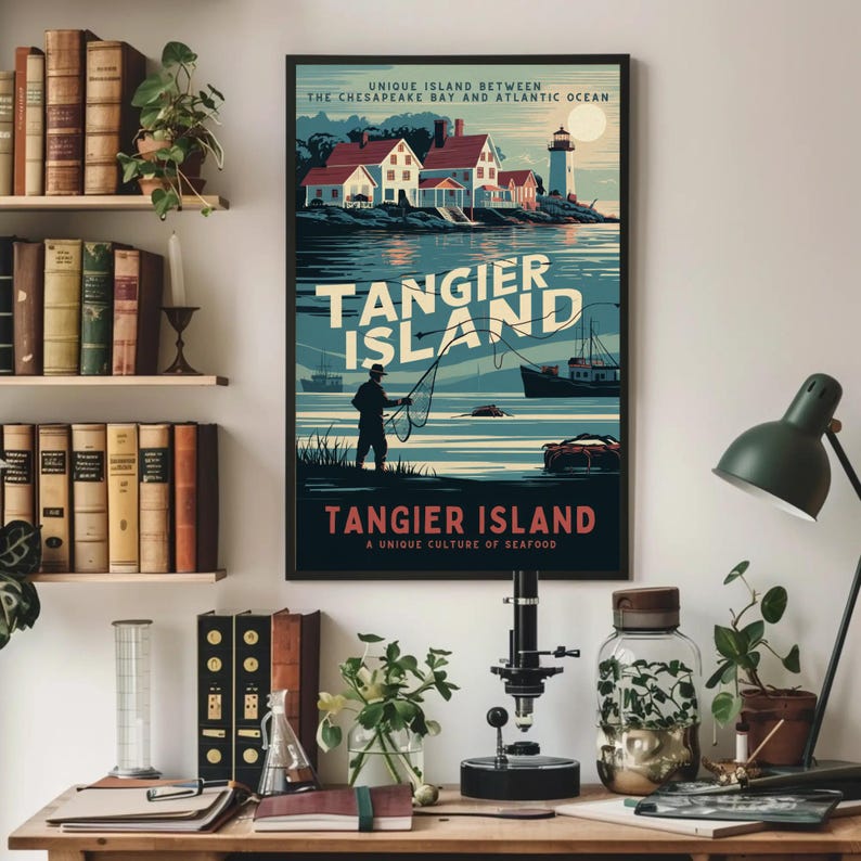 Enchanting Tangier Island Aluminum Print - Explore the Unique Culture ...