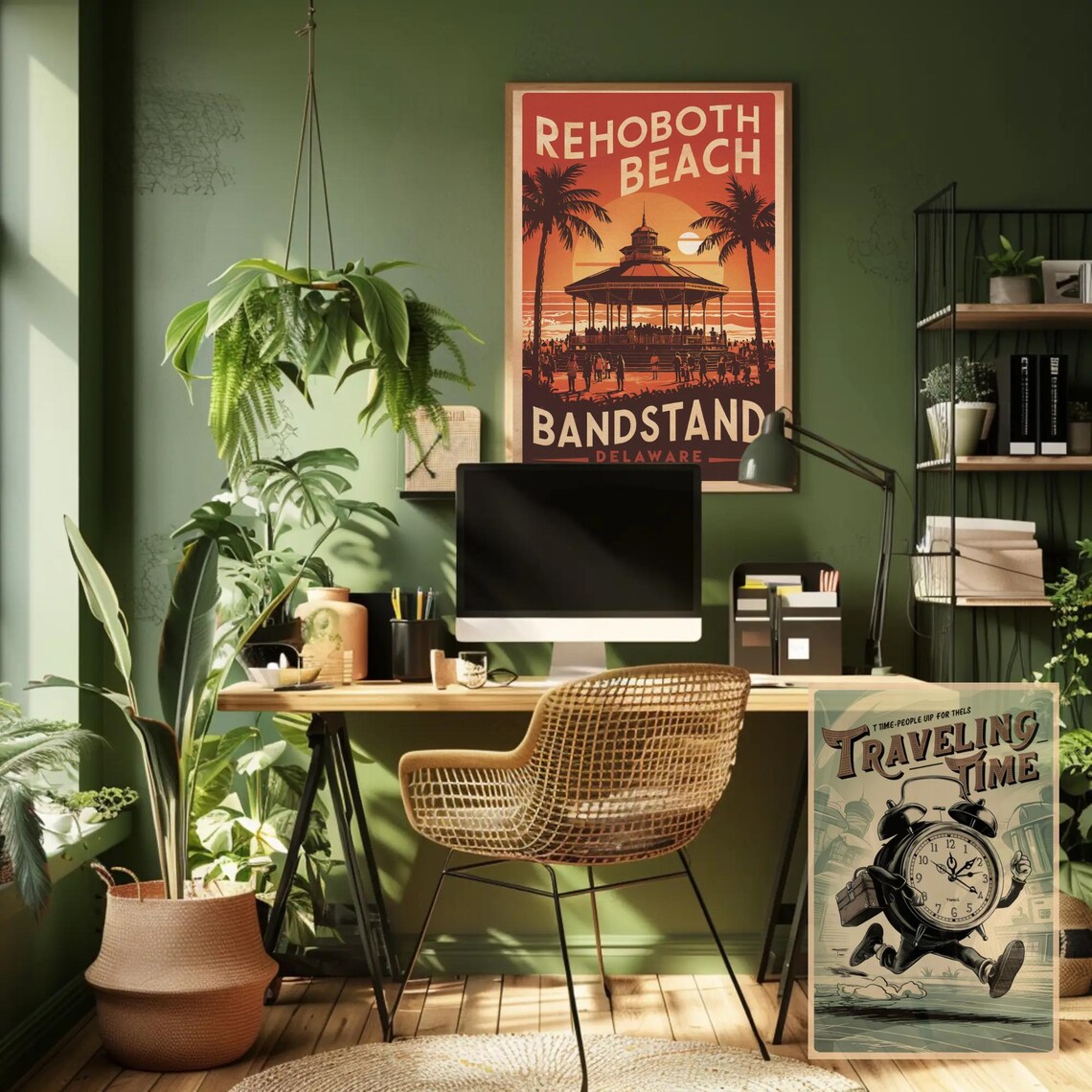Rehoboth Beach Bandstand Poster | Premium Matte Paper Travel Print ...
