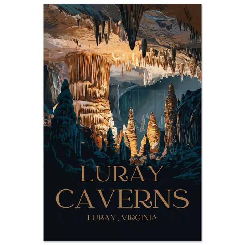 Discover the Wonders of Luray Caverns: Captivating Aluminum Print for ...