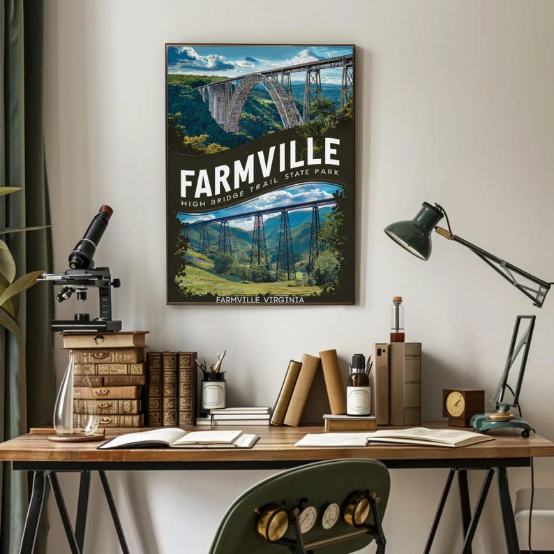 Farmville Virginia High Bridge Trail Aluminum Print - A Tribute to ...