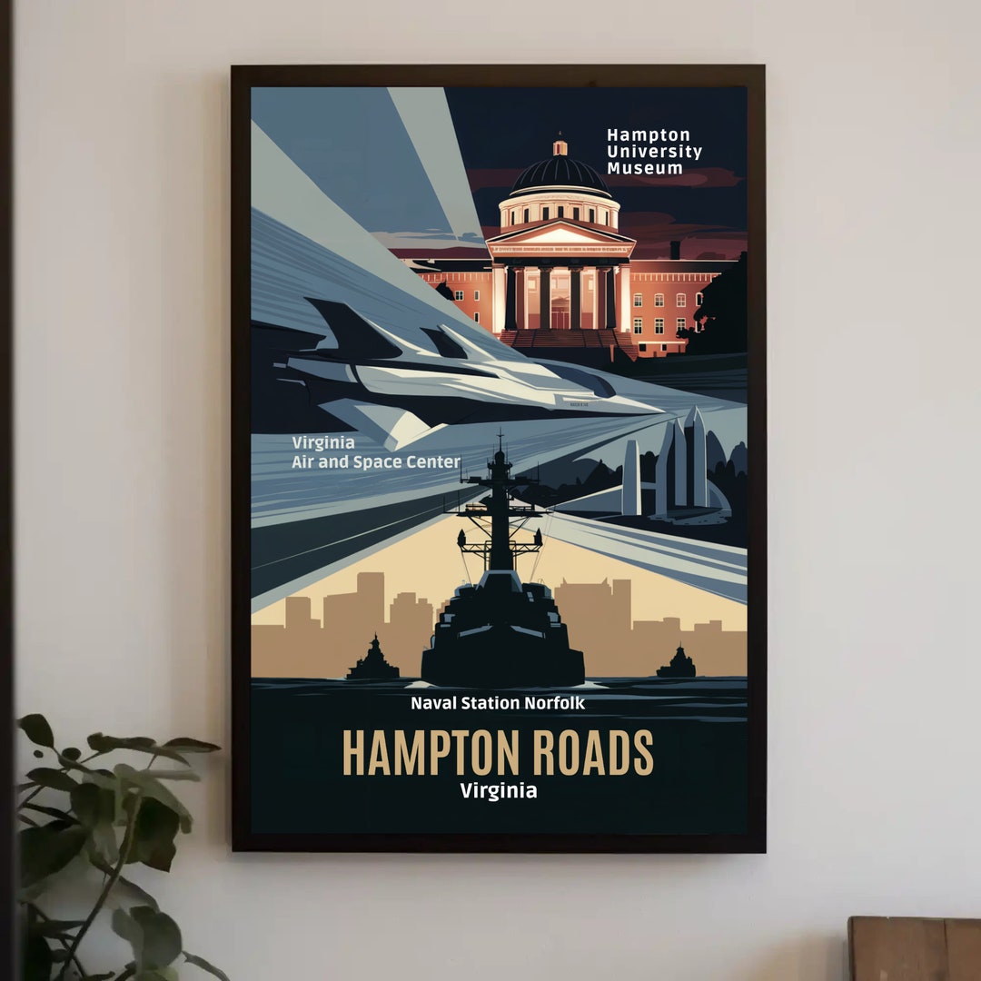Hampton Roads: Iconic Landmarks and Naval Heritage Aluminum Print - Etsy