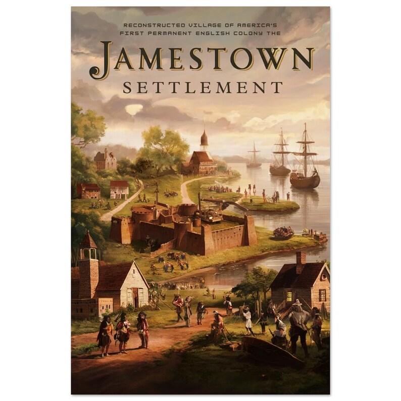 Explore History: Jamestown Settlement Aluminum Print - A Tribute to ...