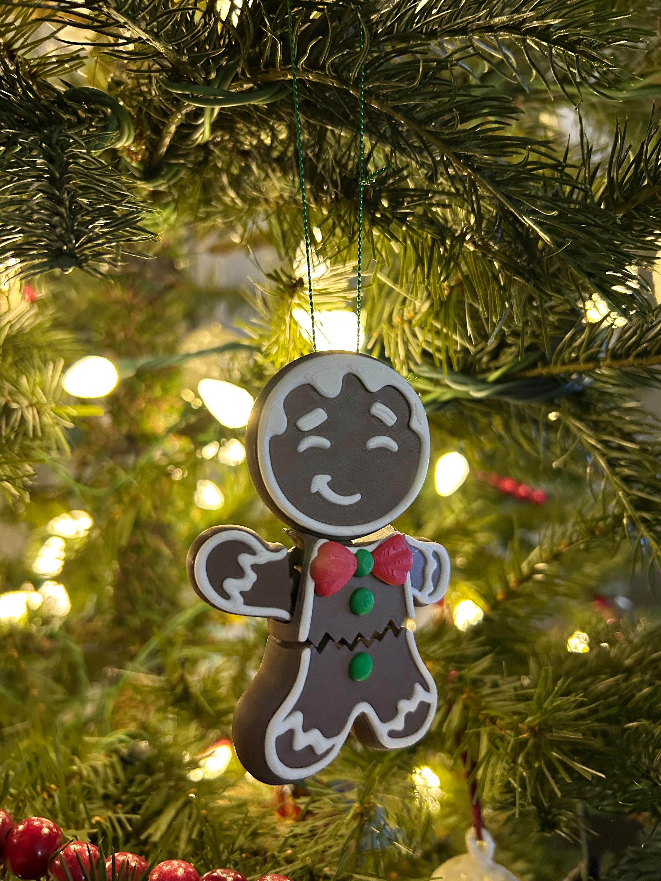 3D Printed Articulated Dancing Broken Gingerbread Man Cookie Christmas ...