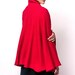 Red Wool Cloak Belted Plus Size Cape Coat Stylish Poncho - Etsy