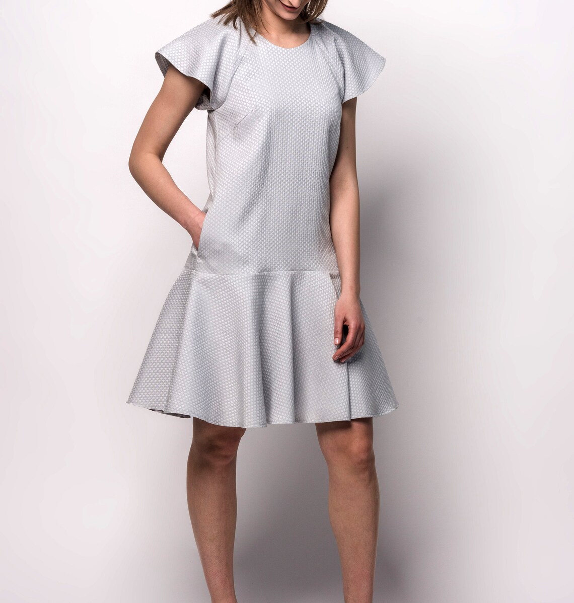 Light Gray Dress Classic Dress Womens Dress Summer Dress - Etsy