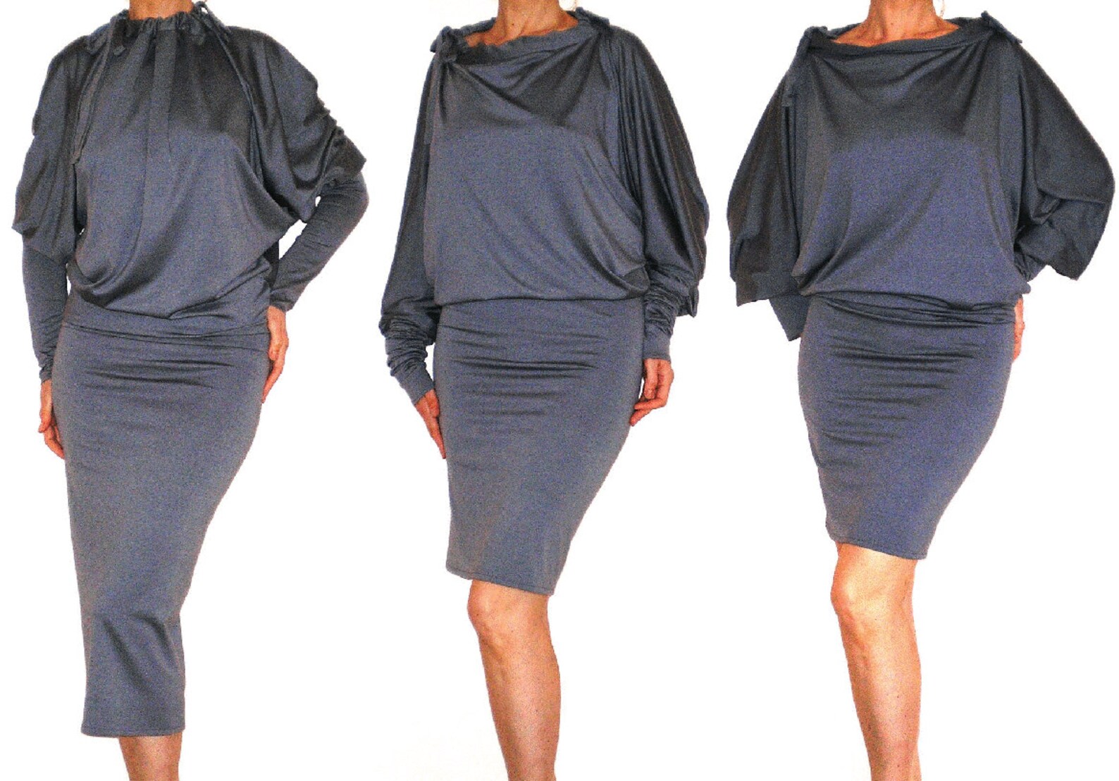 Multi-way Dress - Convertible Wrap Infinity With Tapered Pants in ...