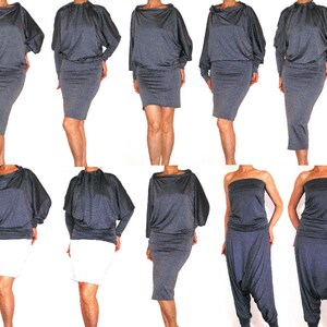 Multi-way Dress - Convertible Wrap Infinity With Tapered Pants in ...