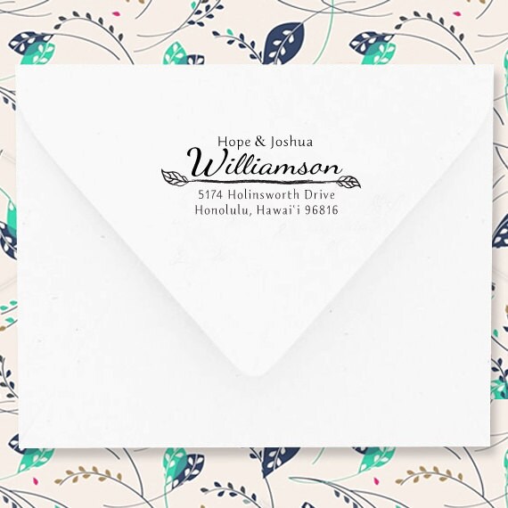 Return Address Stamp Address Stamp Self Inking Address | Etsy