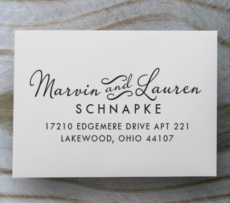 Self Inking Address Stamp Address Stamp Custom Address - Etsy