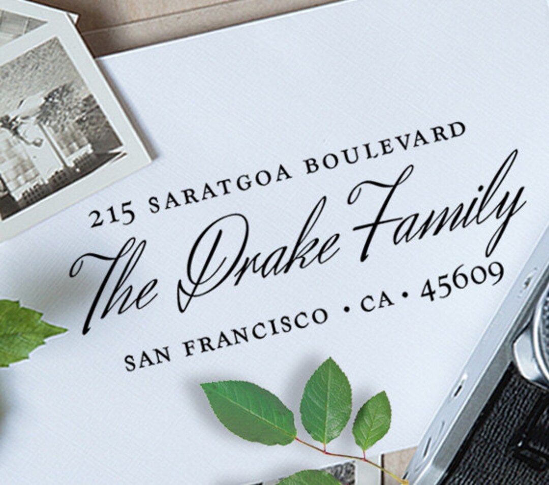 Address Stamp, Custom Address Stamp, Return Address Stamp, Personalized ...