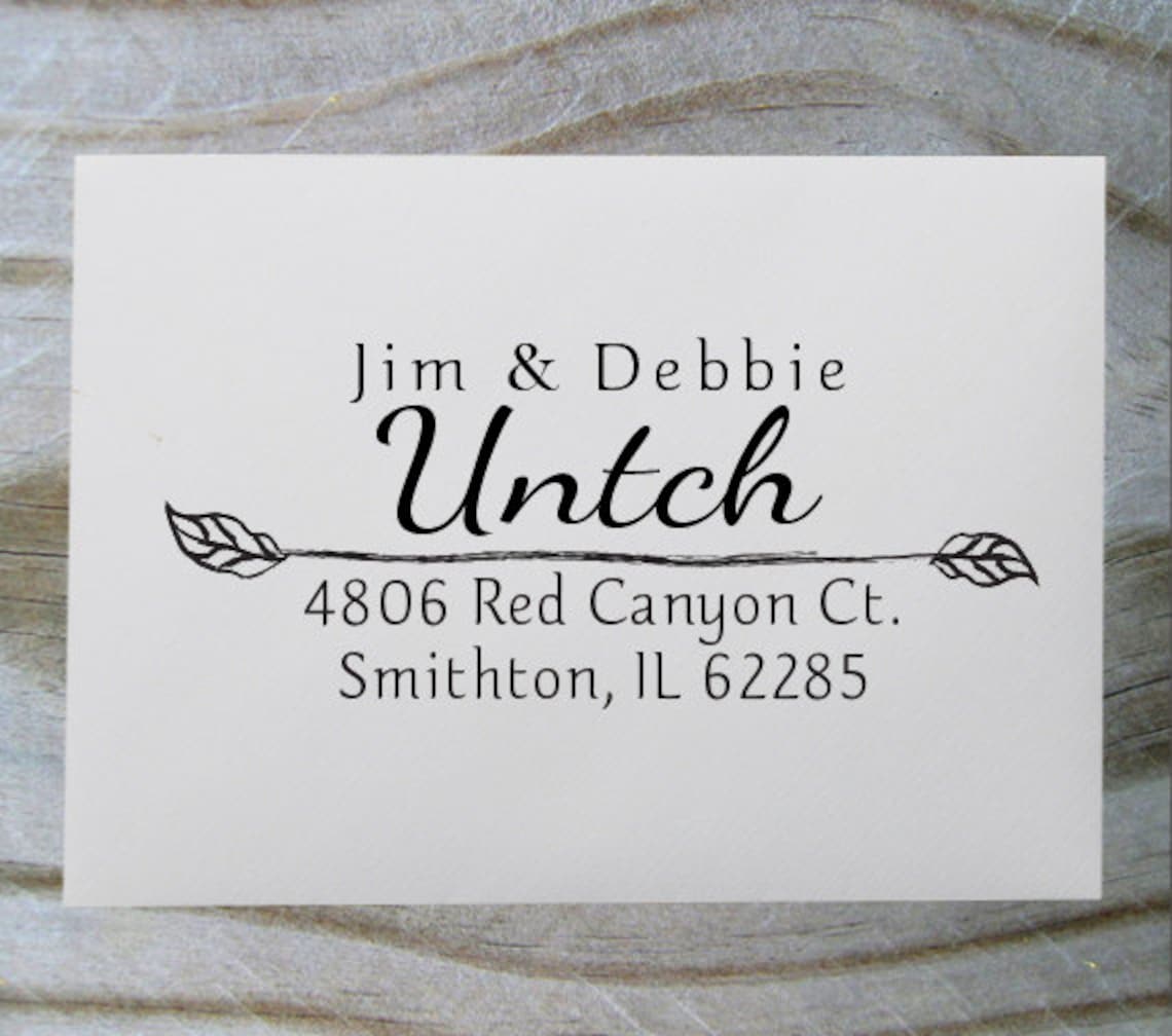 Return Address Stamp Address Stamp Self Inking Address | Etsy