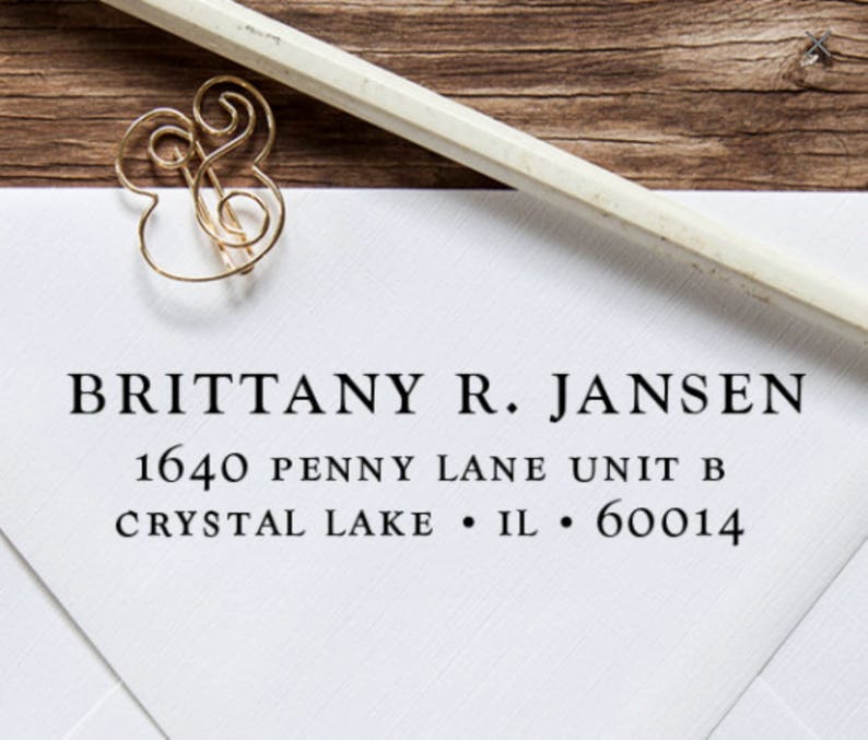 Self Inking Address Stamp Custom Address Stamp Return | Etsy