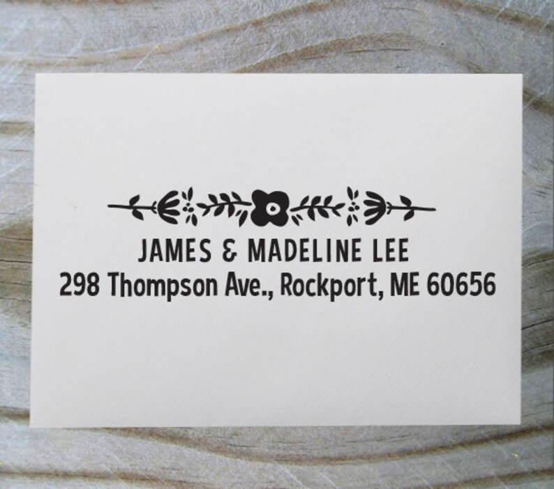 Custom Address Stamp, Self Inking Stamp, Return Address Stamp, Custom ...