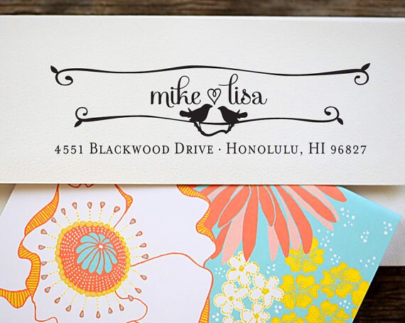 Custom Address Stamp Self Inking Stamp Return Address Stamp | Etsy