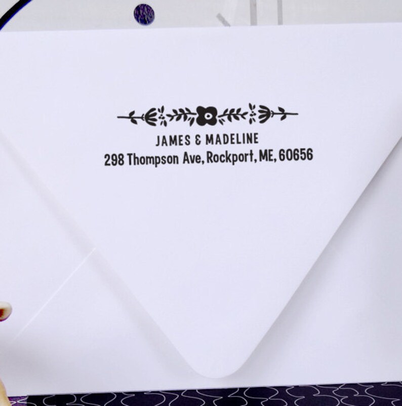 Custom Address Stamp, Self Inking Stamp, Return Address Stamp, Custom ...
