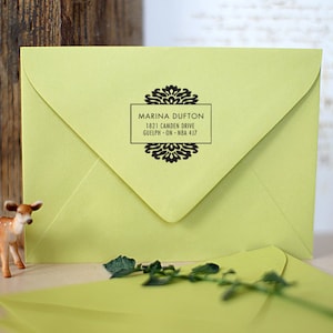 Custom Address Stamp, Self Inking Stamp, Return Address Stamp, Custom ...