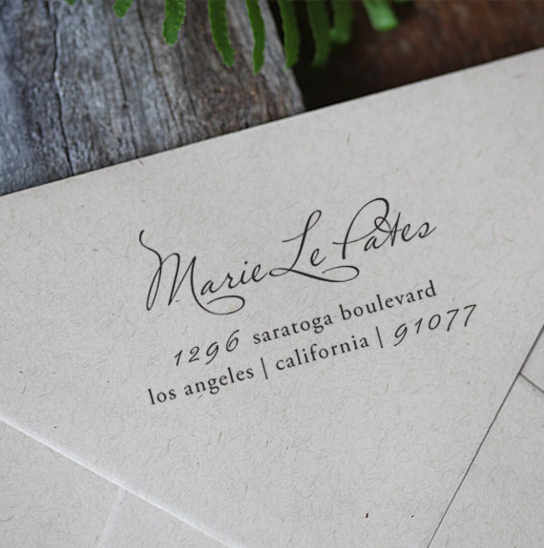 Return Address Stamp, Self Inking Return Address Stamp, Bridal Shower ...