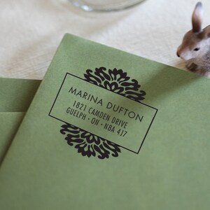 Custom Address Stamp, Self Inking Stamp, Return Address Stamp, Custom ...