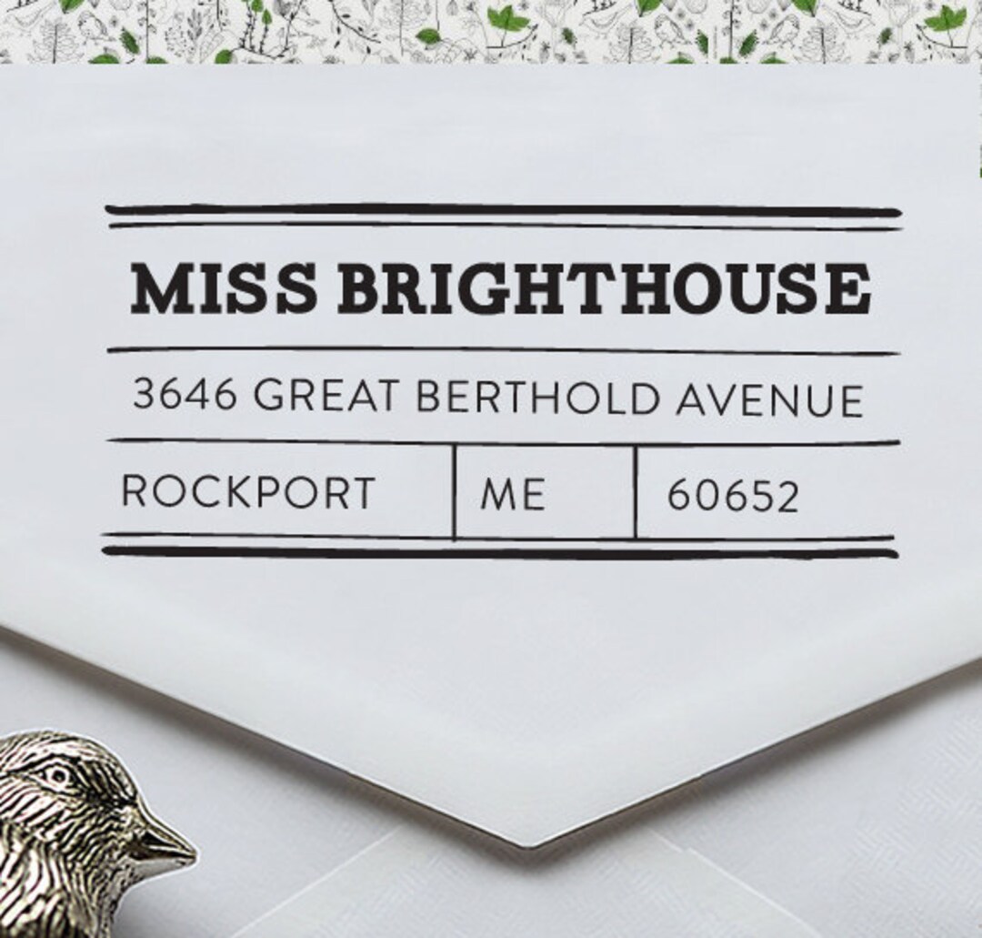 Self Inking Address Stamp - Custom Address Stamp - Wedding Gift ...