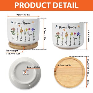 Custom Planters Flowerpot,personalized Birthflower Pot,ceremic Name ...