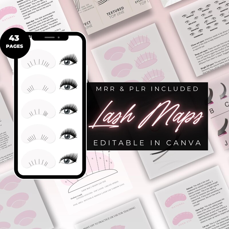 Lash Mapping Template - Etsy