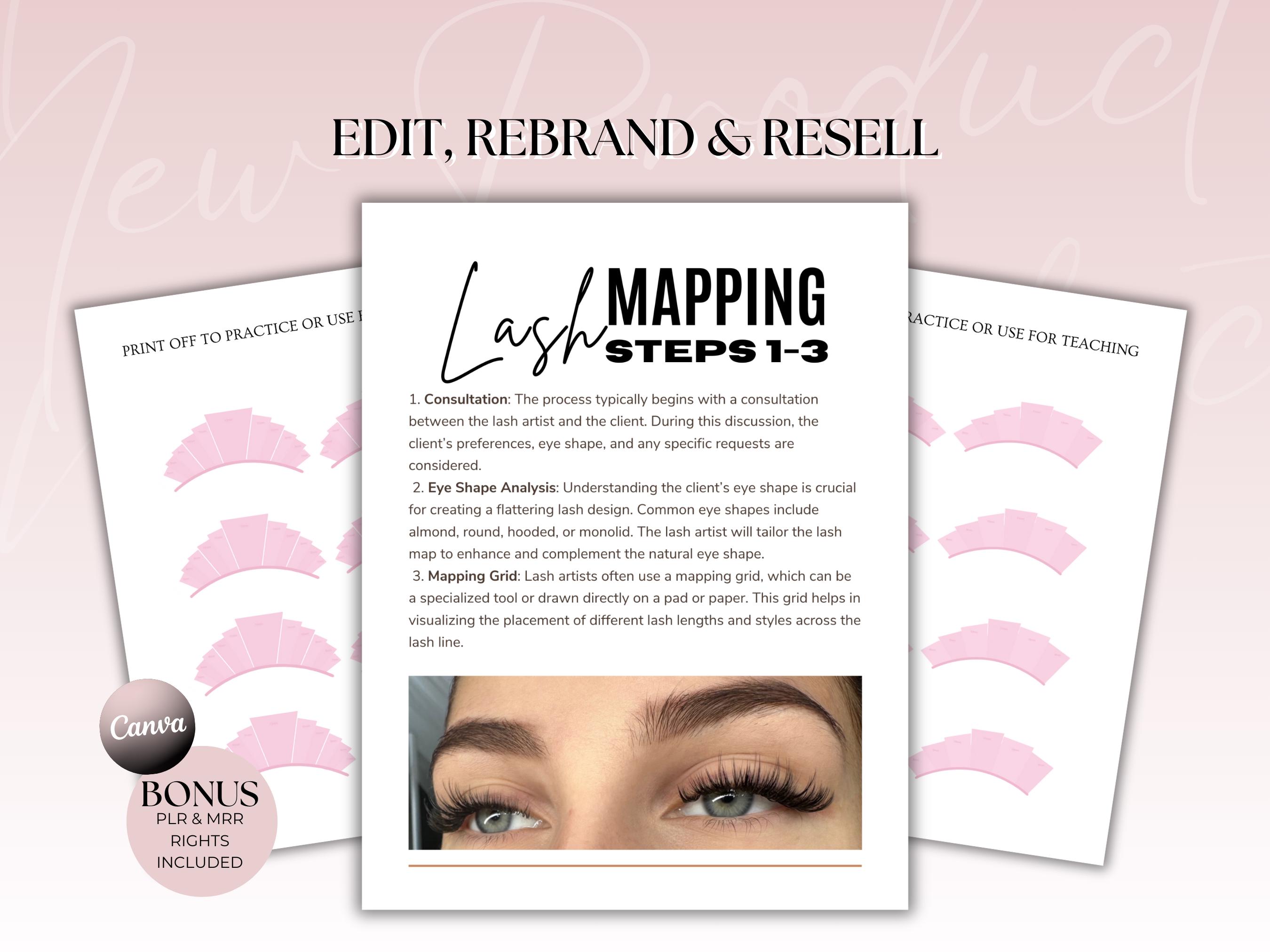 Lash Mapping, Eyelash Maps, Eyelash Extensions, Lash Business, Lash ...