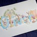 Personalised Watercolour Baby Name Art Painting for Gift or Nursery - Etsy