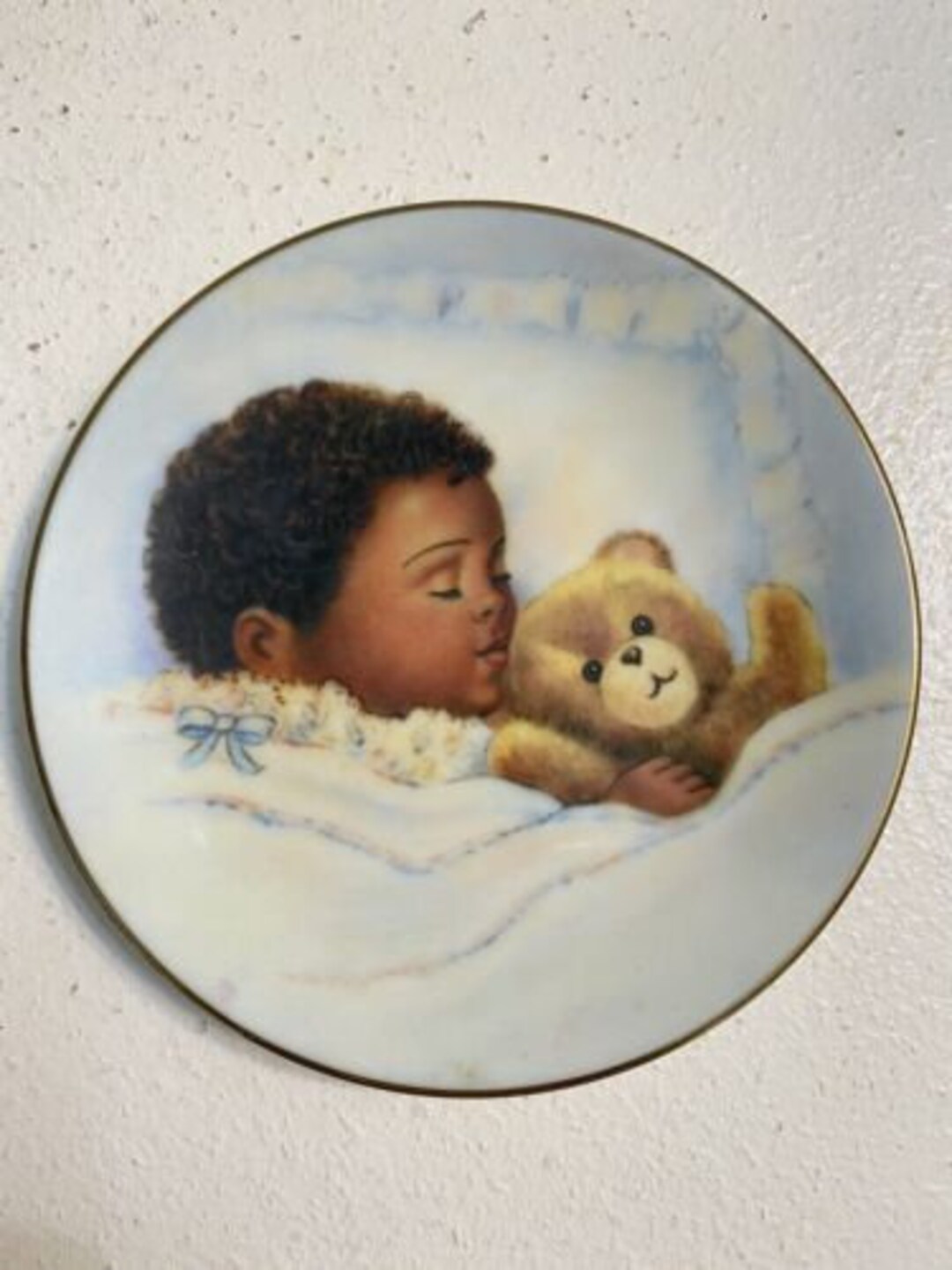 Vintage avon Keepsake Black Baby Plate - Etsy