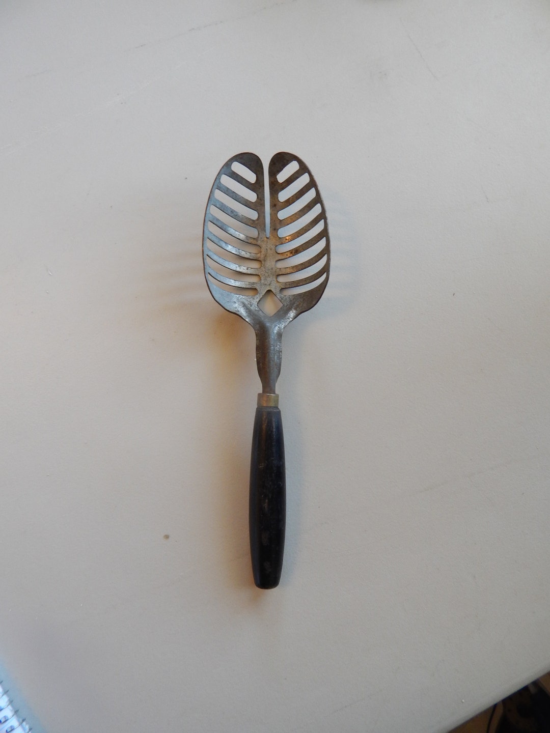 Vintage Slotted Kitchen Canning Spoon - Etsy
