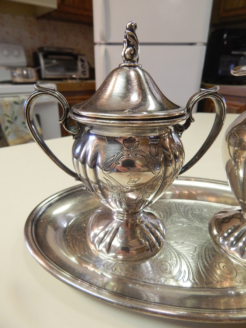 Monarch Silver Co. Sugar and Creamer Set - Etsy