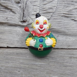 Vtg. Roly Poly Musical Clown Toy - Etsy