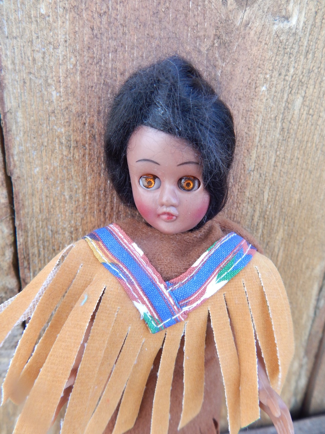 Vintage Native American Doll - Etsy