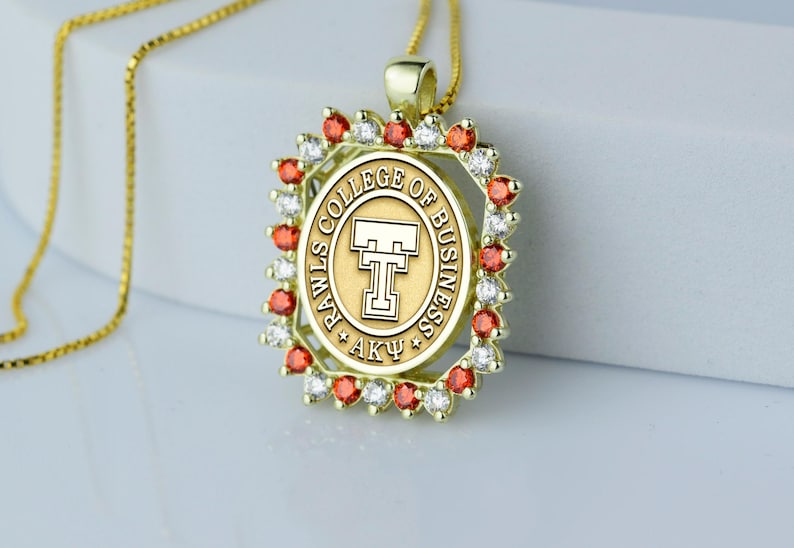 Personalized University Pendant - Custom College Necklace - 925K Silver ...