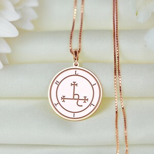 925K Silver Lilith Sigil Necklace - Occult Feminine Power Amulet - Dark ...