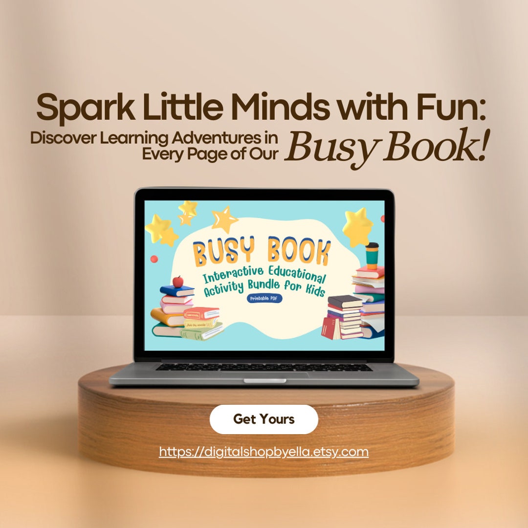 Interactive Educational Quiet Busy Activity Bundle for Kids - Cognitive ...
