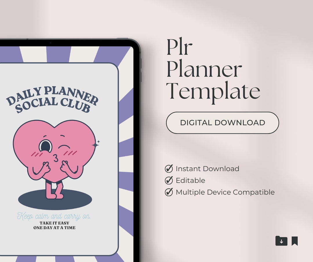 Plr Daily Planner Printable Journal Schedule Template Digital Bundle ...