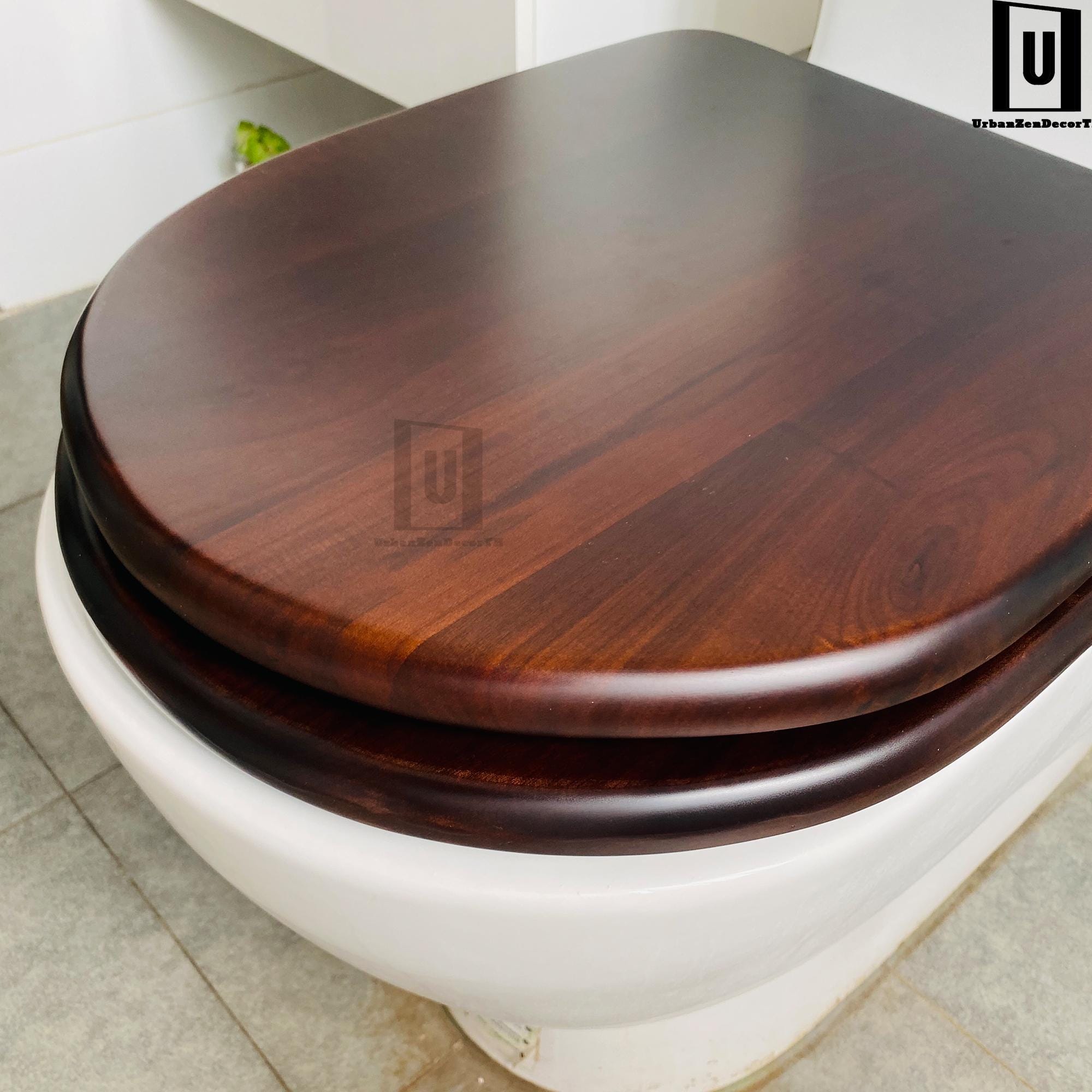 Solid Wooden Toilet,walnut Toilet Cover,wooden Toilet Seat With ...