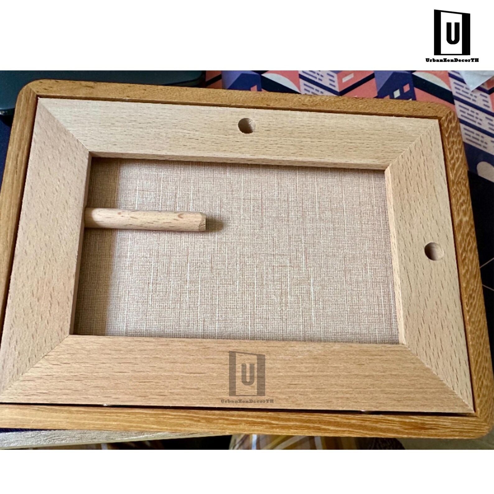 Walnut Picture Frame,handmade Solid Hardwood Frame, Solid Wood Picture ...