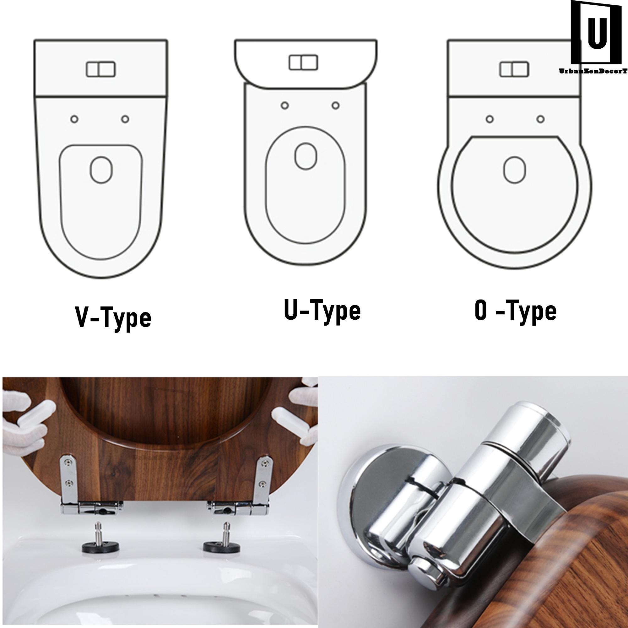Walnut Toilet Cover,solid Wooden Toilet,wooden Toilet Seat With ...