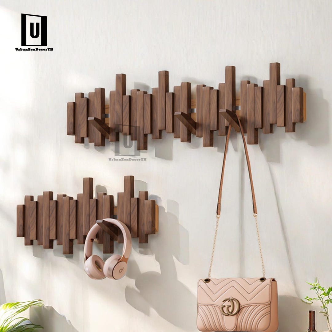 Solid Wood Piano Coat Rack,multifunctional Wall Organizer, Entryway ...