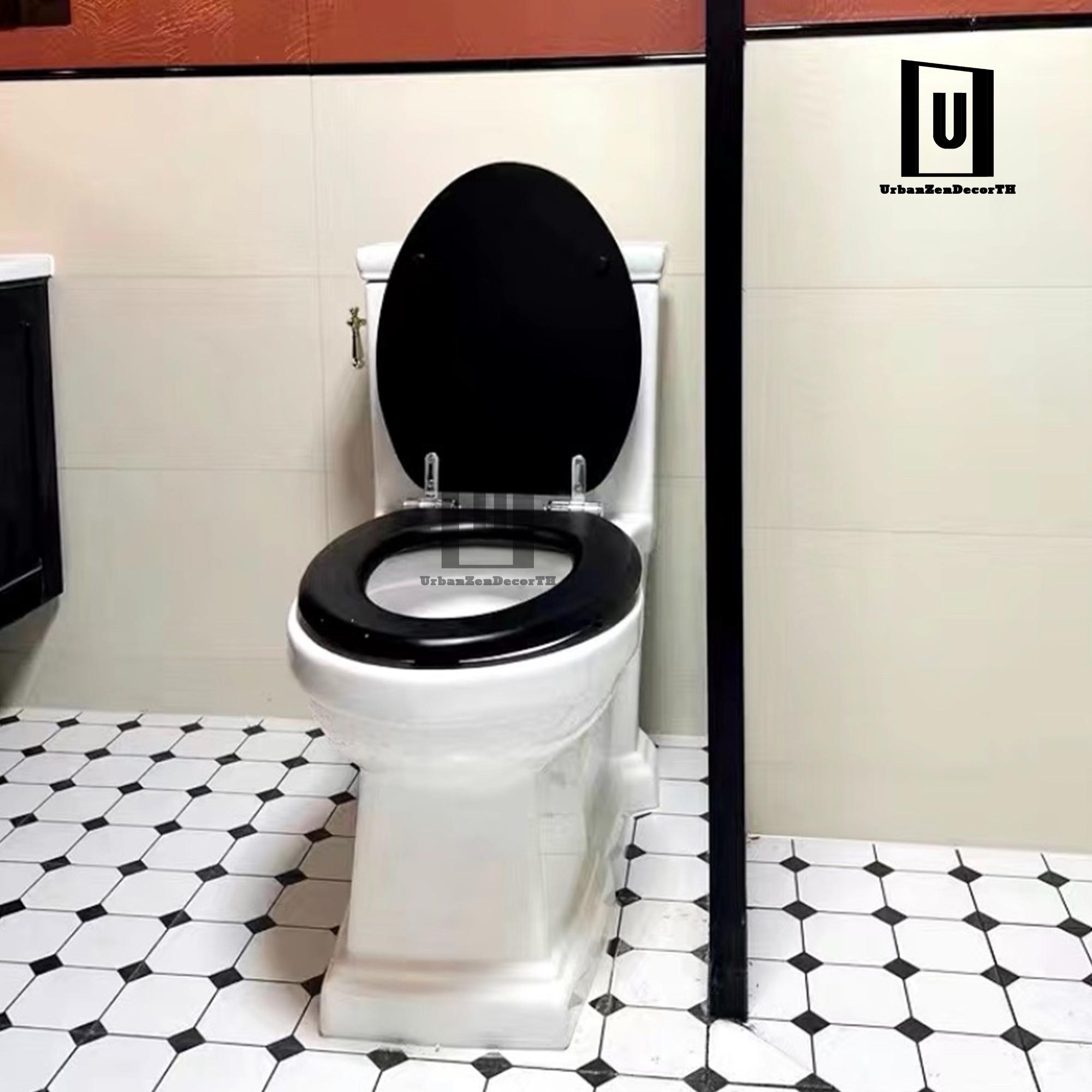 Black Toilet Cover,wooden Toilet Seat With Trim,walnut Toilet Cover ...