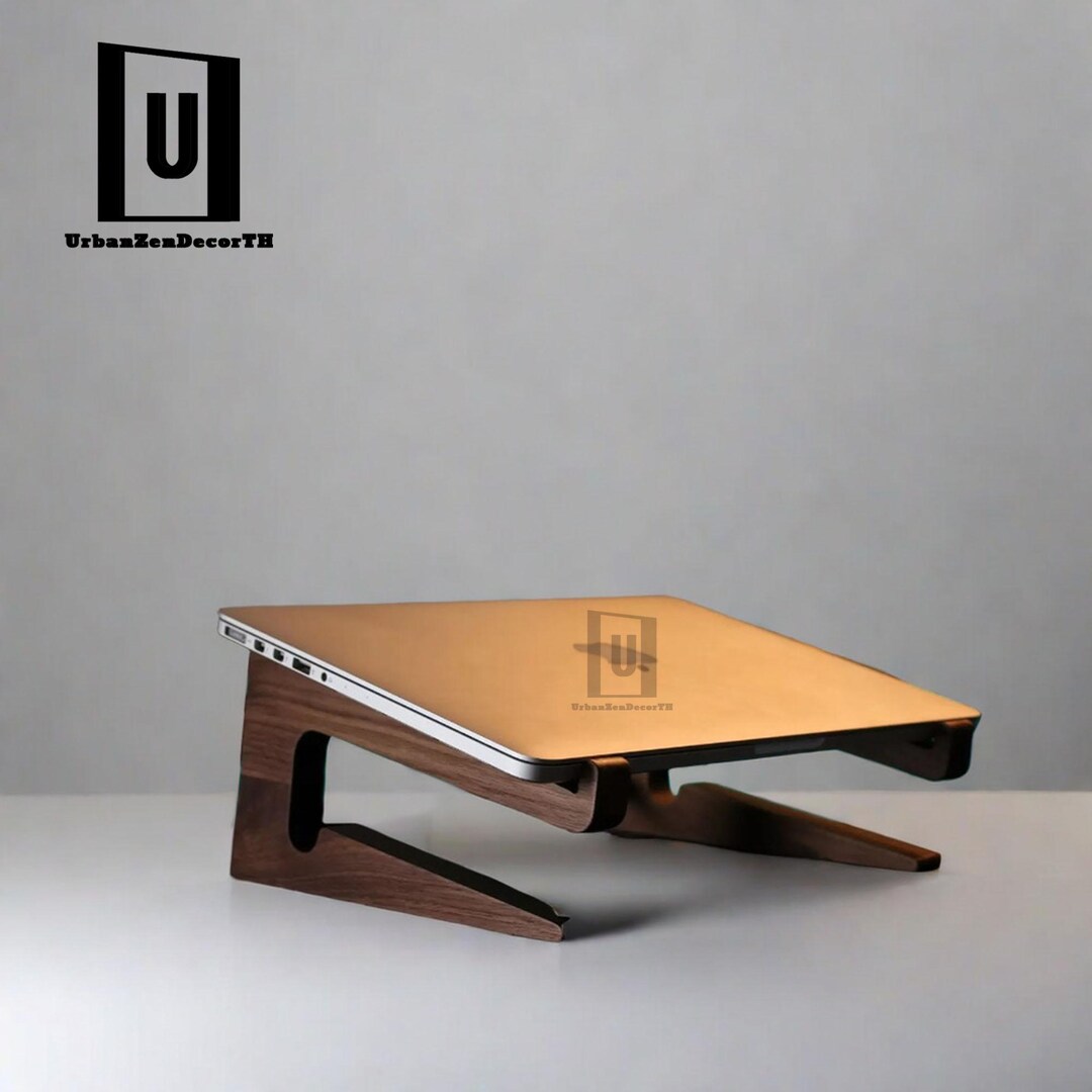 Wooden Laptop Riser for Desk,wood Laptop Stand,macbook Stand,laptop ...