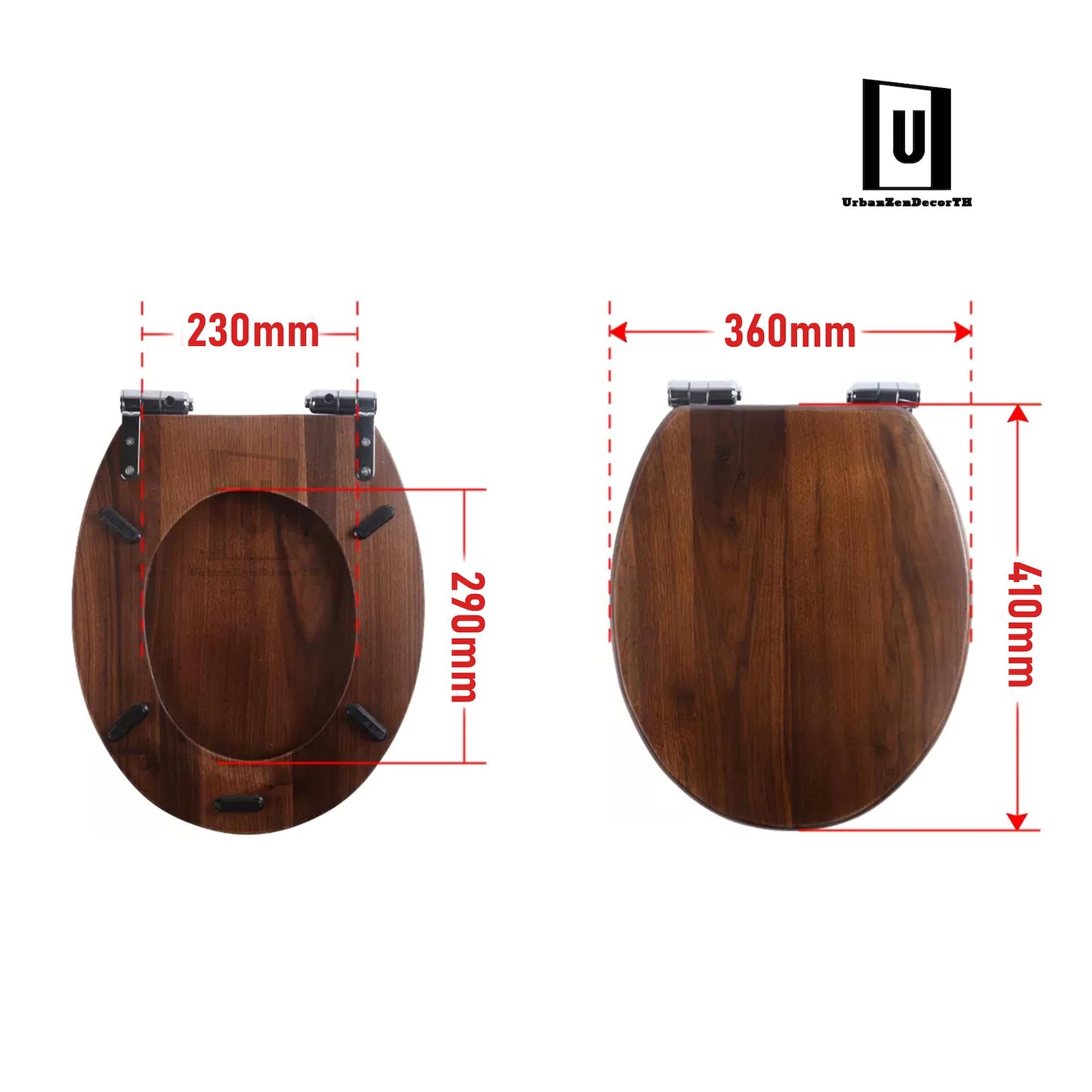 Walnut Toilet Cover,solid Wooden Toilet,wooden Toilet Seat With ...