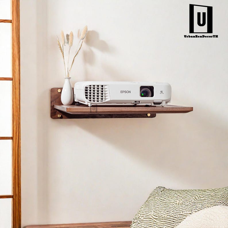 Solid Wood Projector Stand,floating Turntable Shelf, Customizable ...